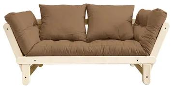 sofa BEAT by Karup - 73*162 cm natural (přírodní) + futon mocca 755