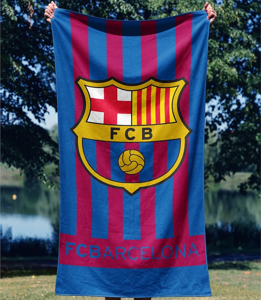 Fotbalová osuška FC Barcelona Vertical