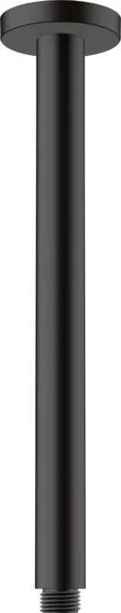 Hansgrohe Vernis Blend, stropní rameno pro hlavovou sprchu 300 mm, černá matná, HAN-27805670