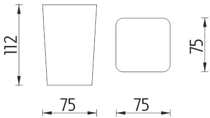 Nimco Pohárek na kartáčky EL 3058-30