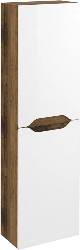 Sapho Sapho, WAVE skříňka vysoká 40x140x20cm, levá/pravá, bílá/dub collingwood, WA250-3019