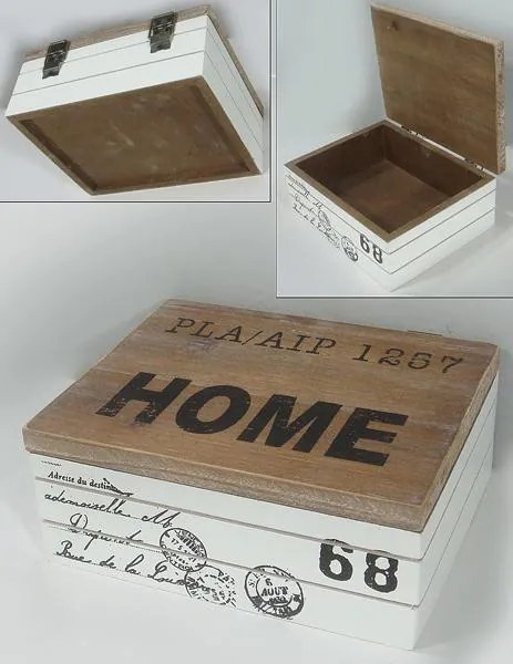 ART-STYLE Dřevěný box Home