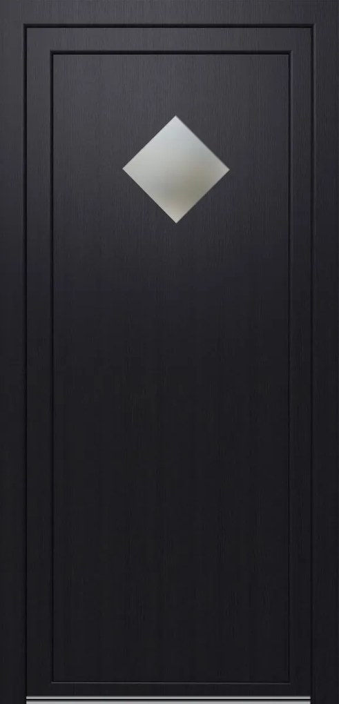 Solid Elements Vedlejší vchodové dveře Brigi, 90 L, rozměr vč. zárubně: 980 × 1980 mm, plast, levé, antracit, prosklené