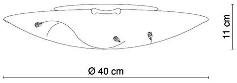 GLOBO 40404-3 - Stropní svítidlo BURGUNDY 3xE27/40W/230V