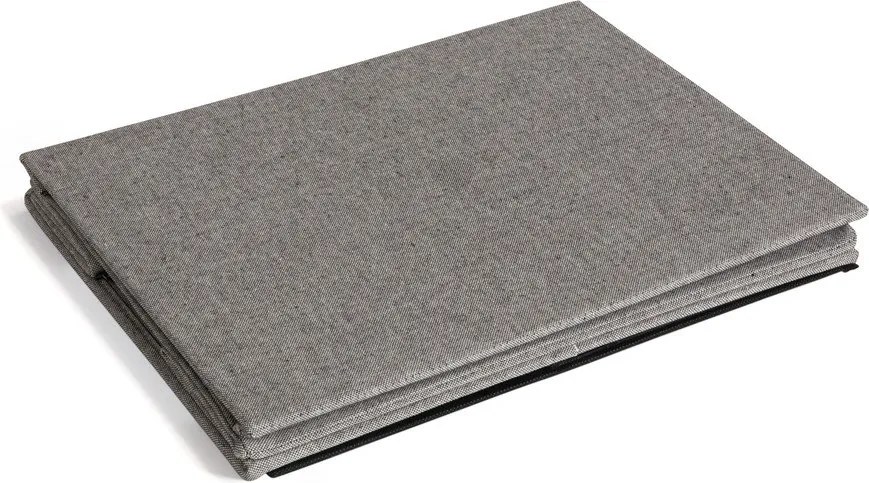 Šedý látkový úložný box s víkem 36x46x25 cm Soft Storage Large – Bigso