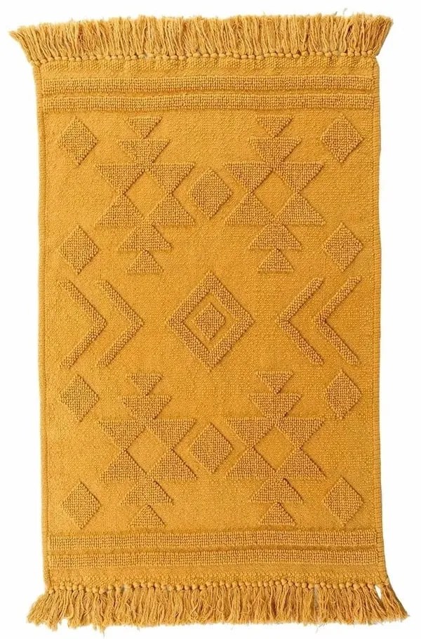 Okrově žlutý pratelný koberec 60x90 cm Cilaos – douceur d'intérieur