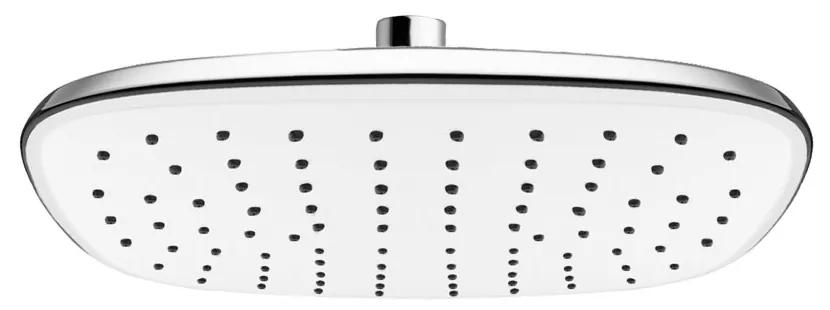 Mereo Sprchová baterie s talířovou hranatou sprchou, bílá Eve