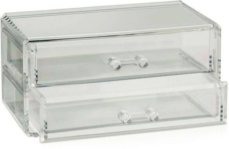 Šperkovnice  SAFIRA plast, transparent, 18,5x10x9,5cm - Kela