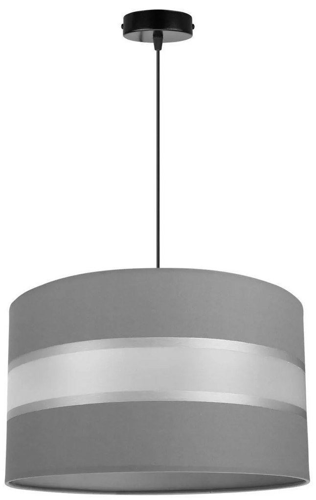 Závěsné svítidlo Elegance, 1x textilní stínítko (výběr z 5 barev), (výběr ze 3 barev konstrukce), (fi 35cm)