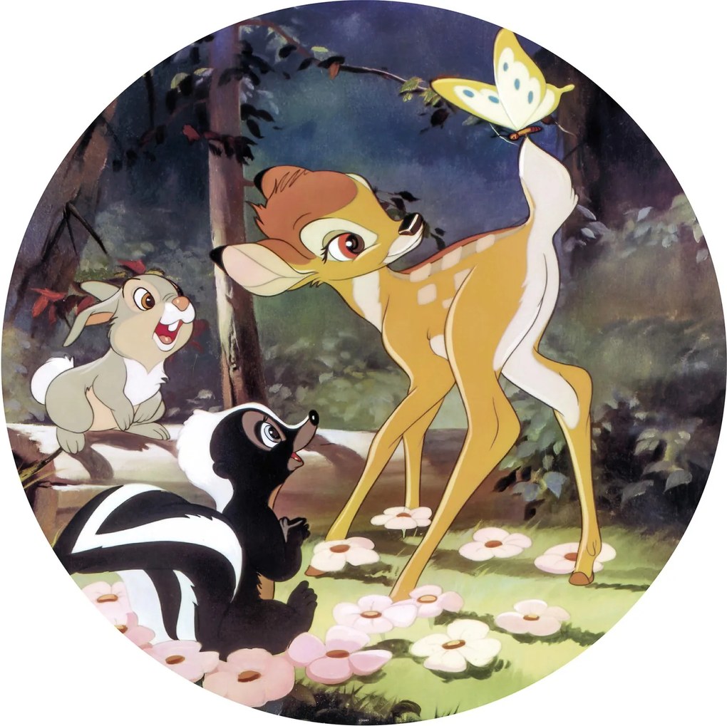 Komar Samolepicí vliesová fototapeta Dot Bambi Butterfly pr. 125 cm