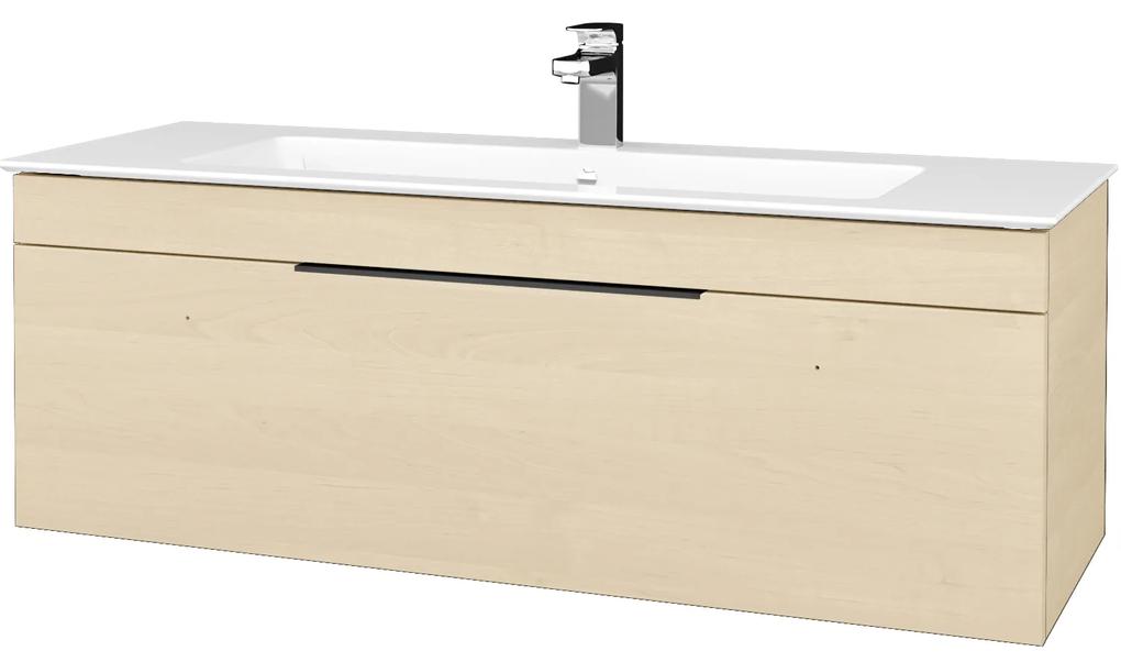 Dřevojas Koupelnová skříň ASTON SZZ 120 Varianta: N01 Bílá lesk / Úchytka T01 / D01 Beton