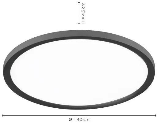 Leuchten Direkt 15571-18-LED Stmívatelné stropní svítidlo FLAT LED/23,5W/230V+DO
