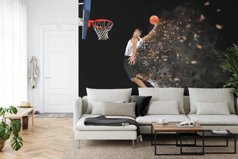 Fototapeta Basketbalista V Akci Samolepící tapety 416x254