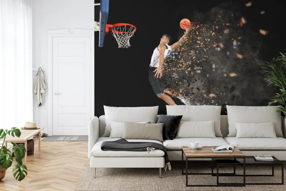 Fototapeta Basketbalista V Akci Strukturální vinyl 135x90