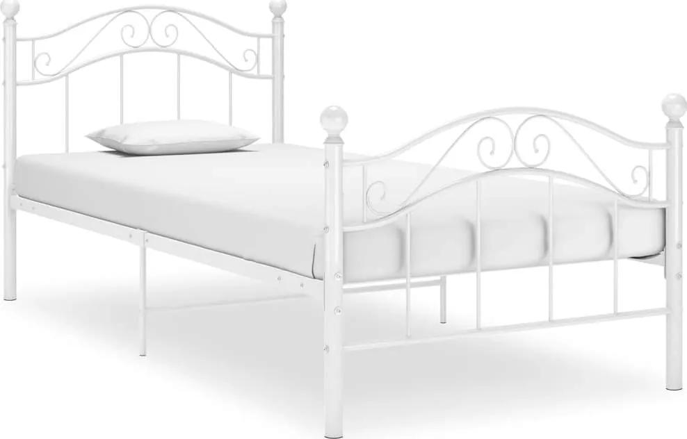 vidaXL Rám postele kov 90 x 200 cm [324989] Barva: Černá