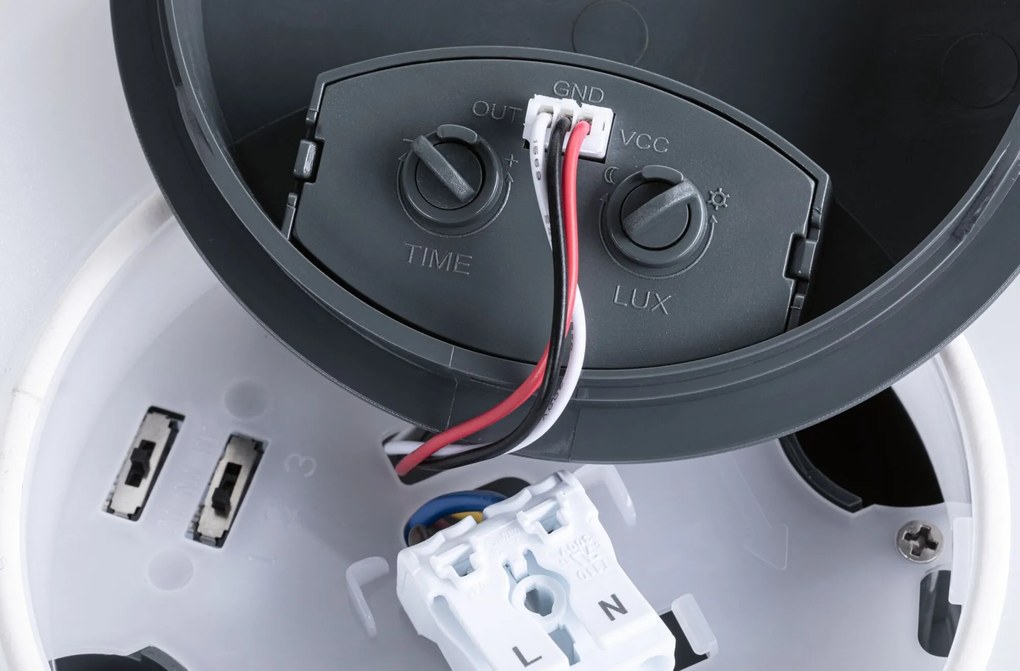 P 94956 LED venkovní nástěnné svítidlo Aureva pohybové čidlo IP65 kruhové 220mm 2200 - 4000K 20,5W 230V antracit/bílá polykarbonát - PAULMANN