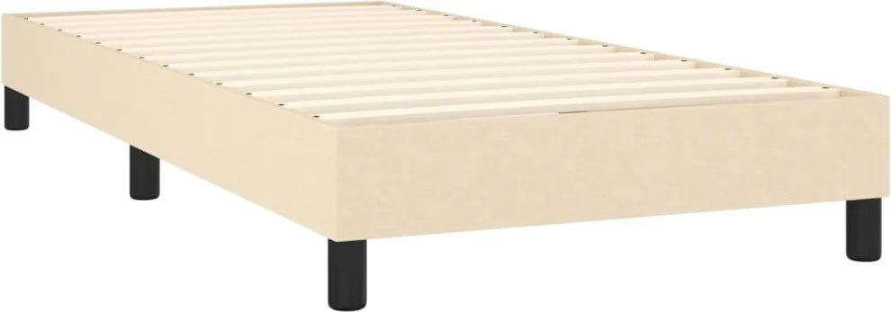 Box spring postel s matrací krémová 90x200 cm textil 3139870