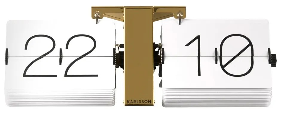 Bílé hodiny Karlsson No Case