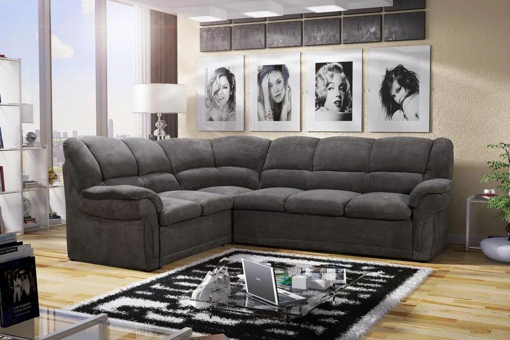 Casarredo - Komfort nábytek Rohová sedací souprava LANZAROTE, rozkládací s úložným prostorem, výběr barev | potah: orinoco 85,Umístění rohu: roh na levé straně