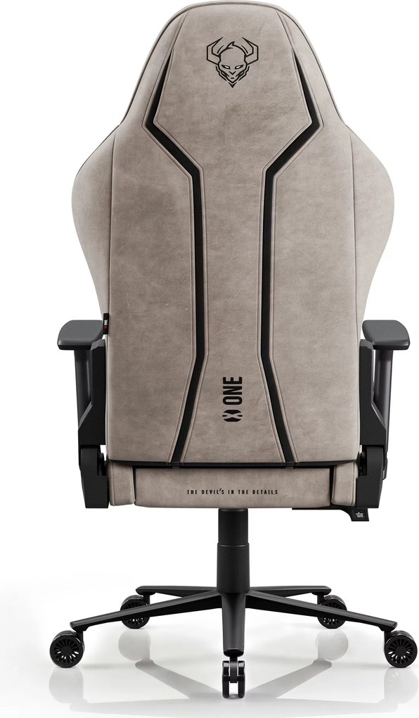 Látková herní židle černo-béžová King Size: Diablo X-One 2.0 Camel Black