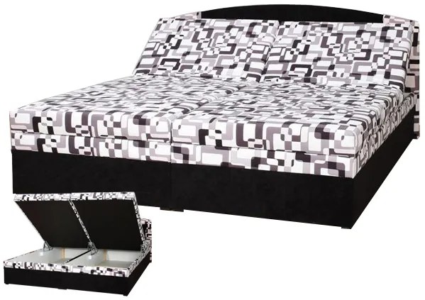 Meblohand postel IZABELA 180x200cm černo-bílá