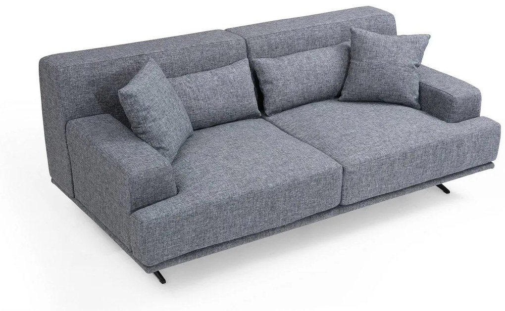 Designová sedačka Kessya 200 cm šedá