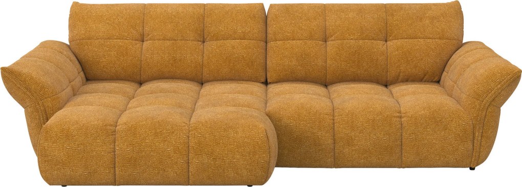 XXXLutz ROHOVÁ SEDAČKA, textil, tmavě žlutá Welnova - Sedací soupravy - 000552043401