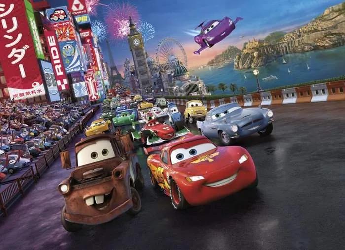 Fototapeta Komar Disney 4-401 Cars Race (254 x 184 cm)