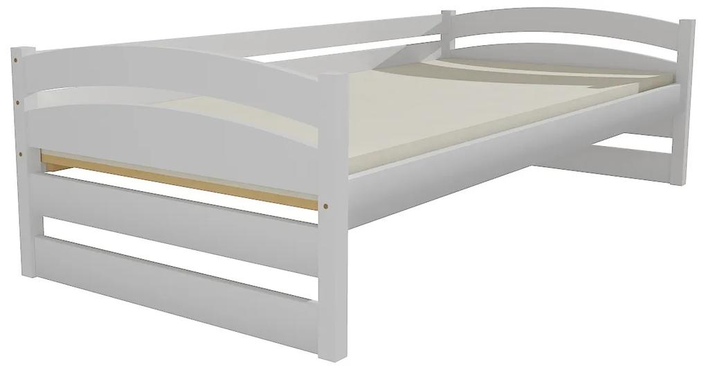 Dětská postel masiv 031 borovice masiv 90 x 200 cm bílá