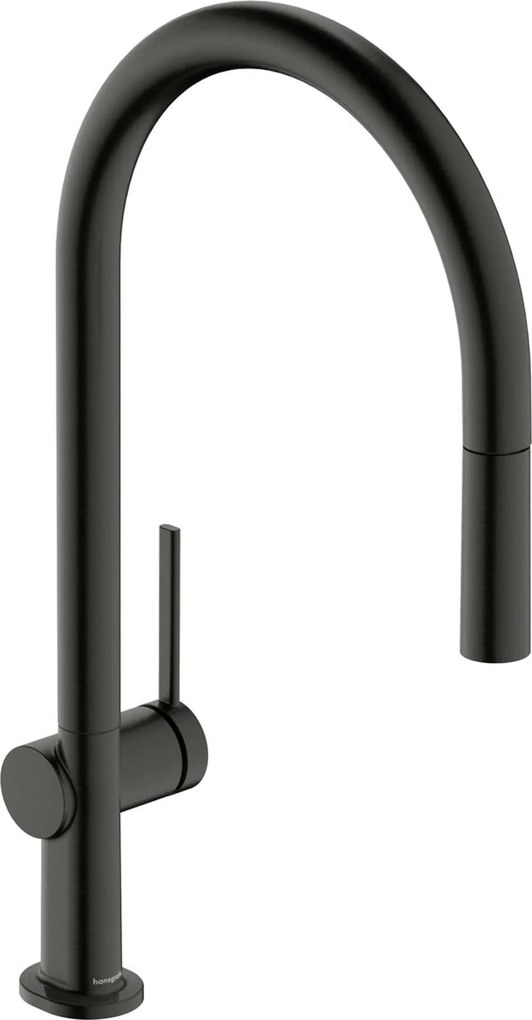 Hansgrohe Talis M54 - Dřezová baterie s výsuvnou koncovkou, kartáčovaný černý chrom 72802340