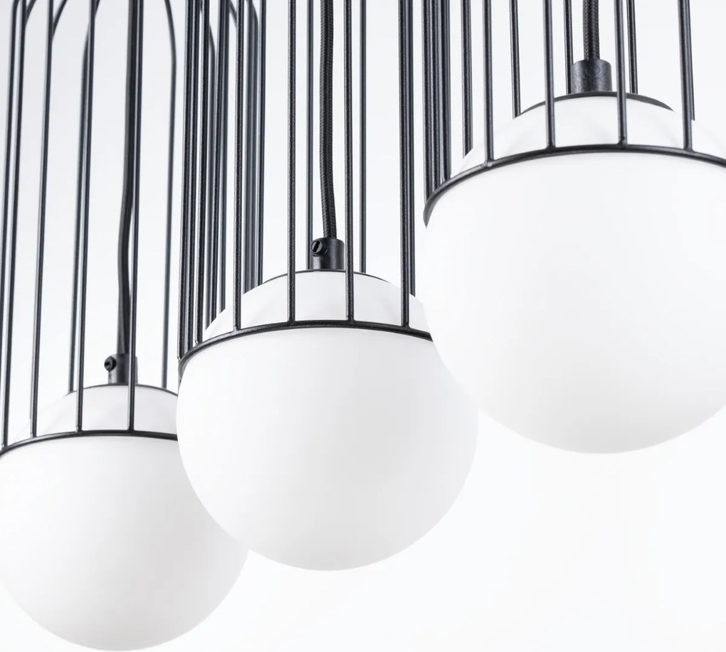 Sollux Lighting Závěsné svítidlo BRINA 3L černé