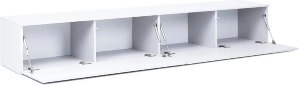 TV stolek 2,4 lesklá bílá Legs Box