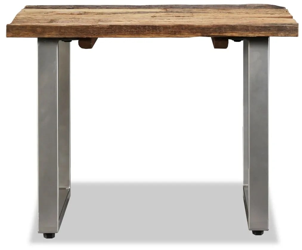 Konferenční stůl masivní recyklované dřevo 55 x 55 x 40 cm - Default Title