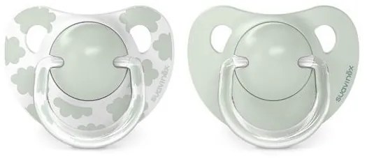 Suavinex Šidítko anatomické silikon 0-6 m 2 ks Dreams  Zelený