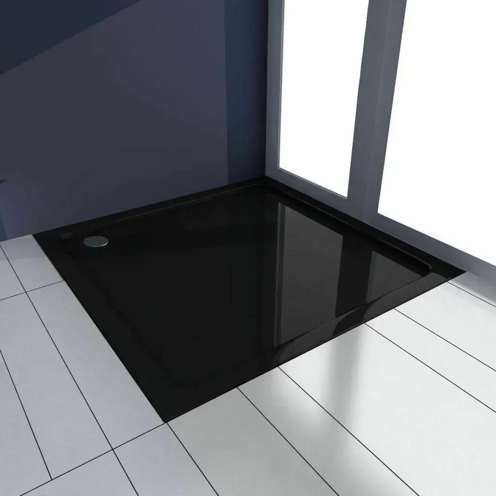 Čtvercová akrylátová sprchová vanička REA SAVOY 90x90 cm černá