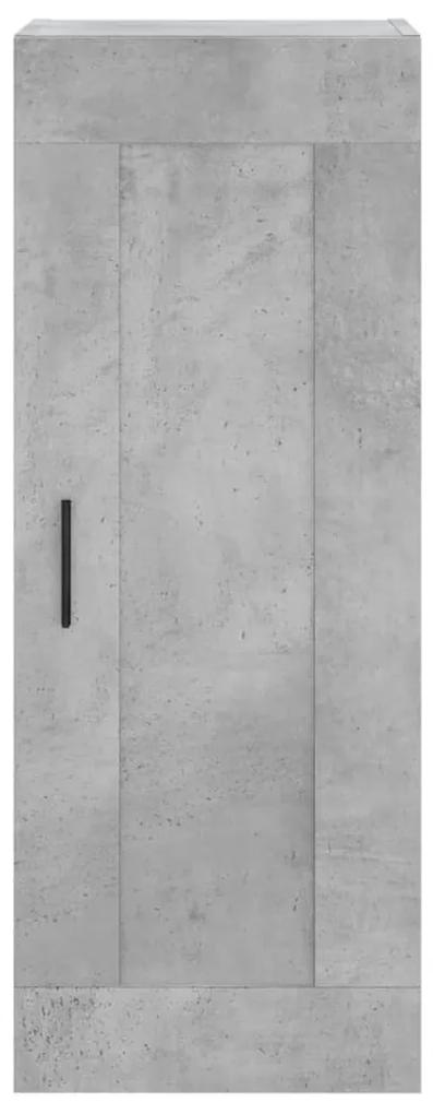 Skříň highboard betonově šedá 34,5x34x180 cm kompozitní dřevo,  3200149
