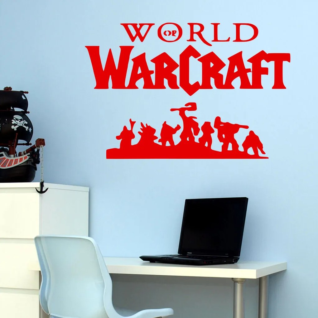 Živá Zeď Samolepka na zeď World of Warcraft Barva: černá