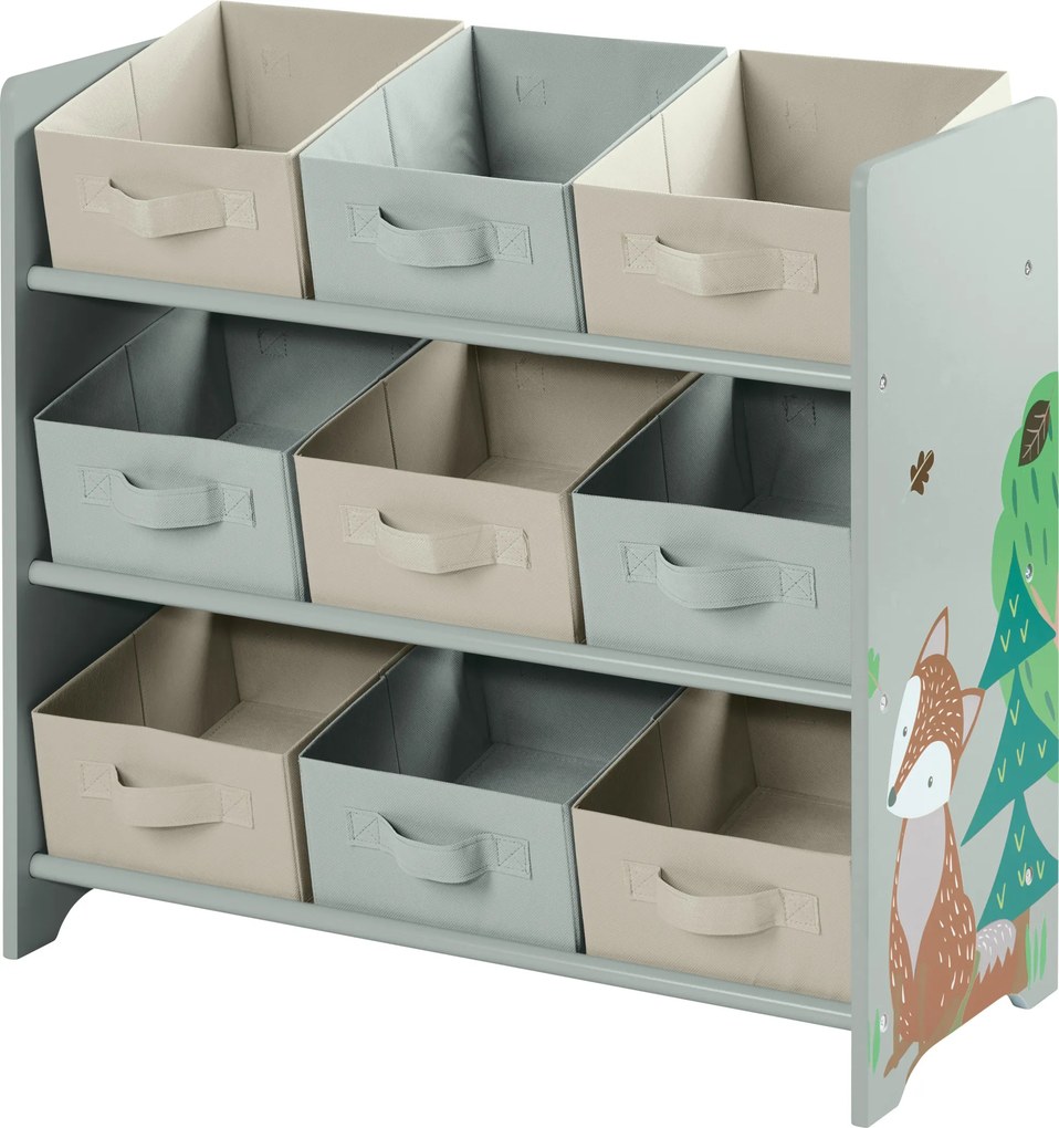 Livarno® Regál do dětského pokoje, 65 x 30 x 61,5 cm (liška)