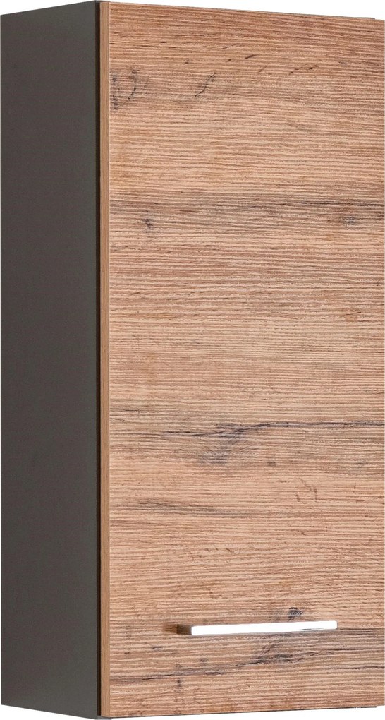 XXXLutz ZÁVĚSNÁ SKŘÍŇKA, dub wotan, barvy grafitu, 30/64/20 cm Held - Online Only koupelnové skříňky - 000307017503
