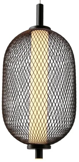 LED Lustr na lanku PUMA LED/10W/230V pr. 15 cm černá