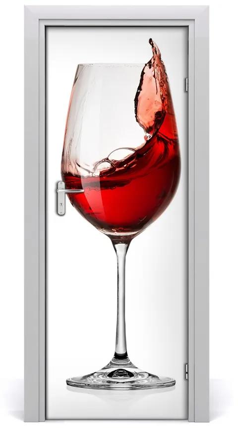 Fototapeta na dveře samolepící červené víno 85x205 cm