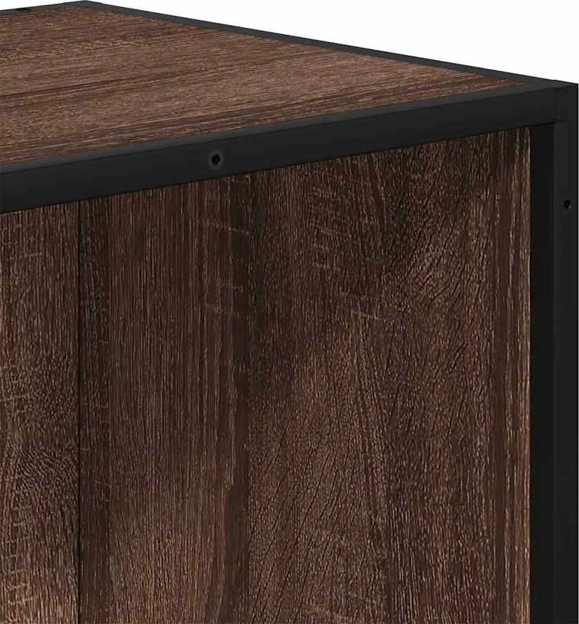 Knihovna hnědý dub 80,5 x 35 x 139 cm kompozitní dřevo 3300849