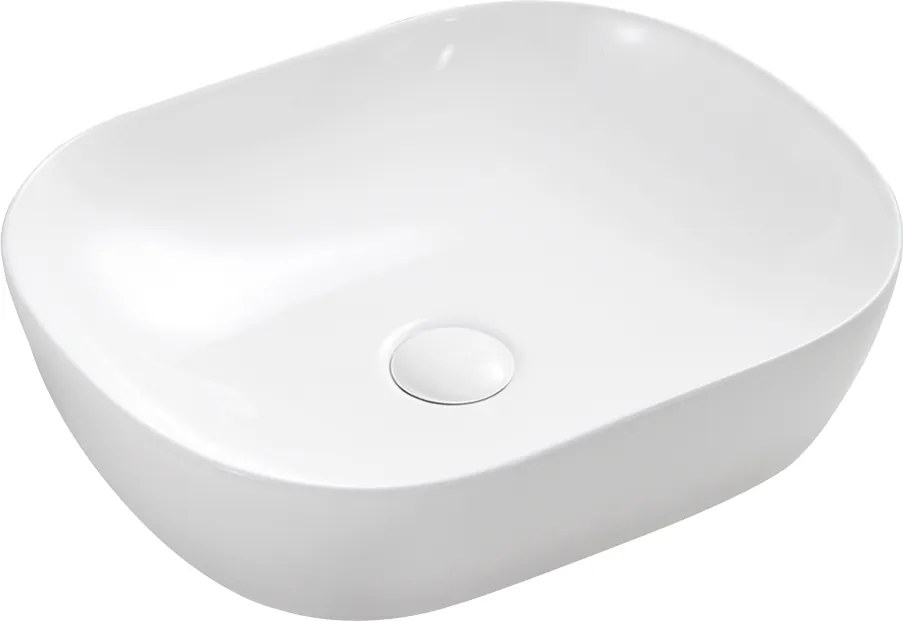 Mereo Mereo, Umyvadlo na desku bez přepadu, 465x375x115 mm, kulaté, keramické, UC473812O