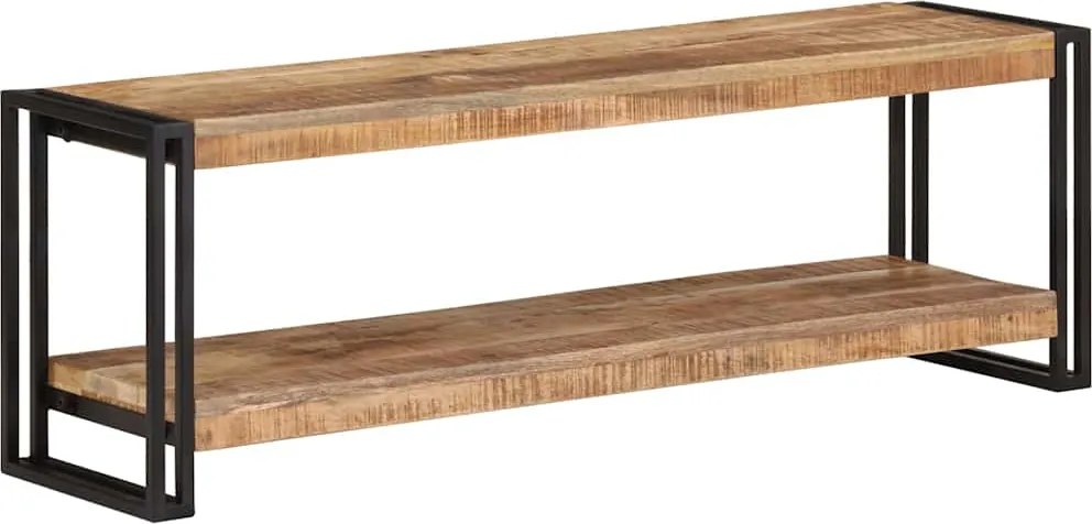 TV stolek 120 x 30 x 40 cm hrubé mangovníkové dřevo 320679