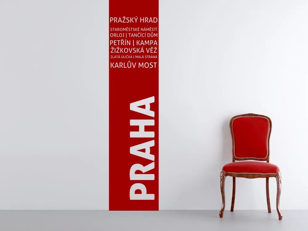 WALLVINIL Samolepky na zeď - Pruh Praha Barva: Mint, Velikost: 250x59cm