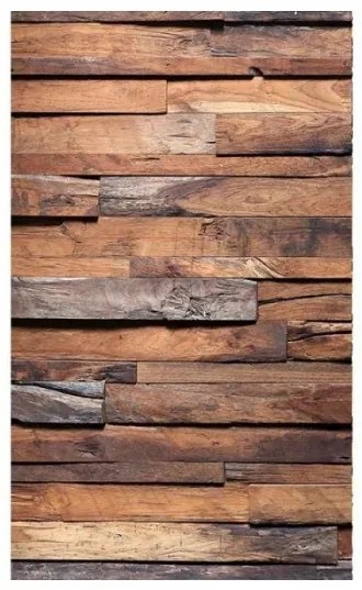 DIMEX | Vliesová fototapeta na zeď Dřevěná zeď MS-2-0158  | 150 x 250 cm | hnědá
