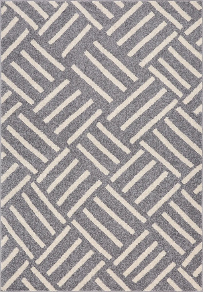 Oriental Weavers, Kusový koberec Portland 4601/RT4V, 67x120, šedá, chodba / předsíň