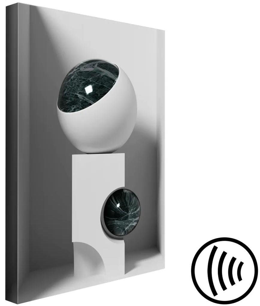 Obraz Skleněné oko (1-dílný) svislý - futuristické průmyslové koule