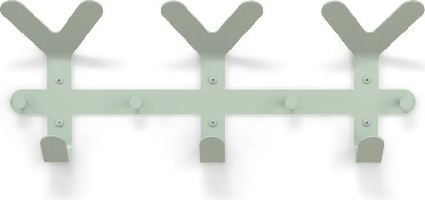 Šedozelený ocelový nástěnný věšák 66 cm Frondo – Spinder Design
