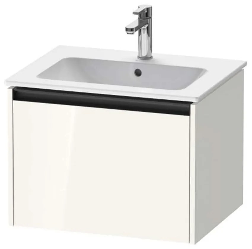 Duravit Ketho.2 - Umyvadlová skříňka 44x61x48 cm, 1 zásuvka, lesklá bílá K25062022220000